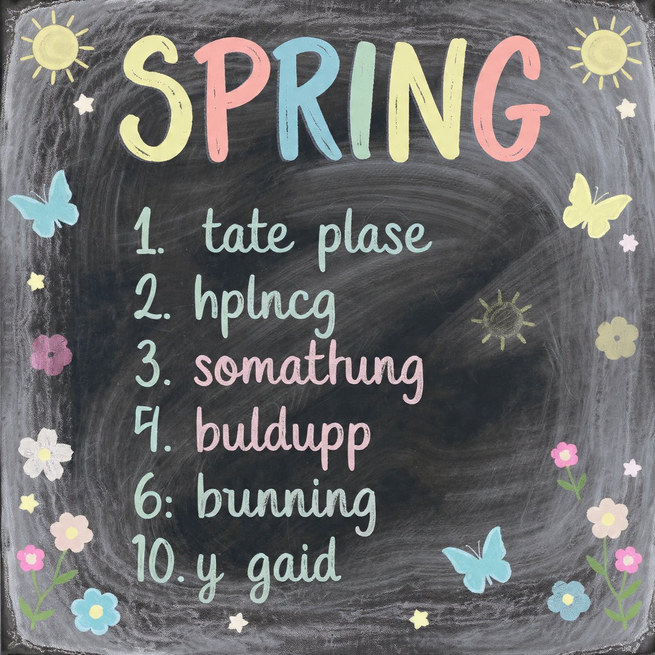 27 Spring Chalkboard Ideas For A Charming Touch